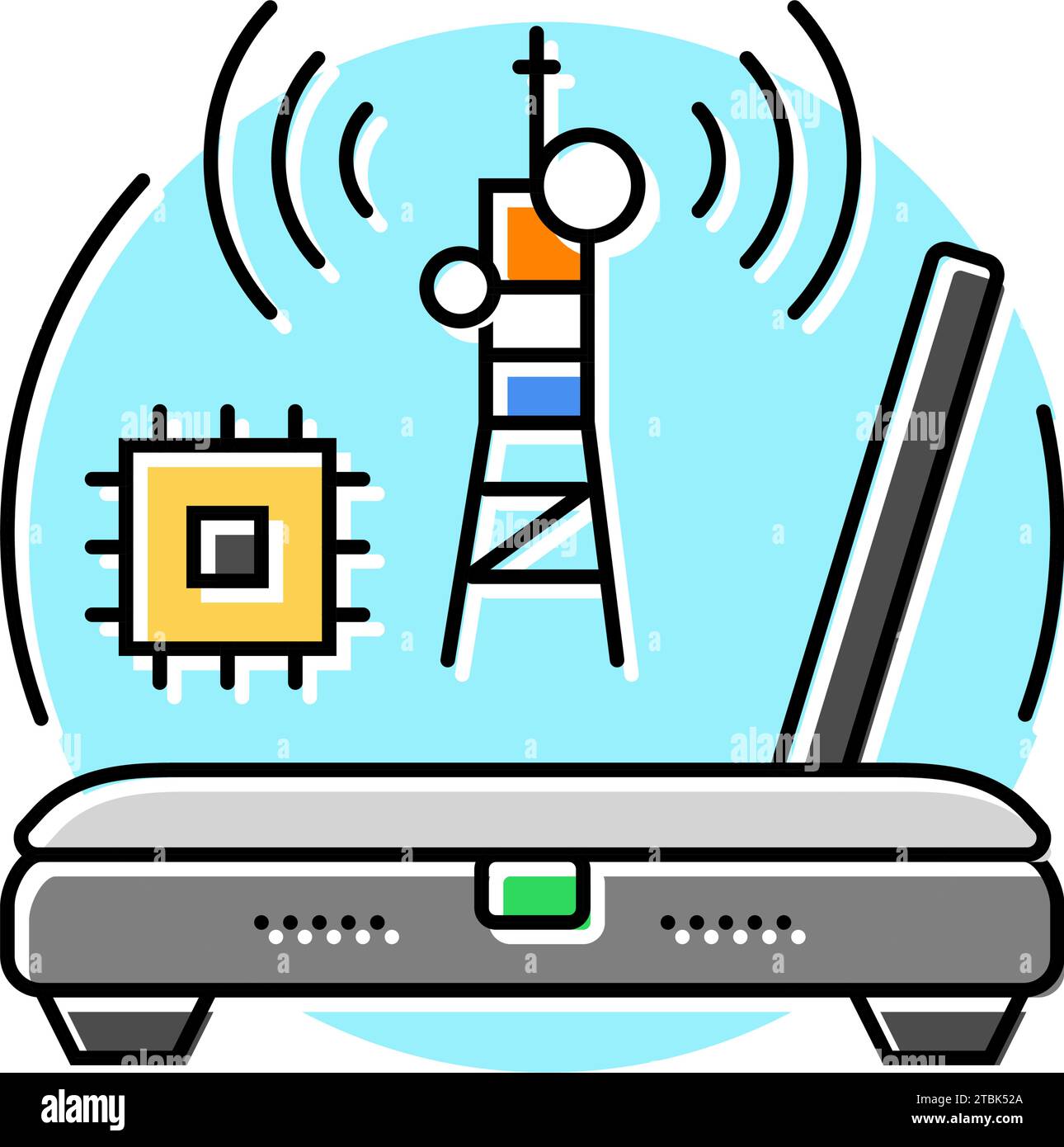 Laptop motherboard parts Stock Vector Images - Alamy