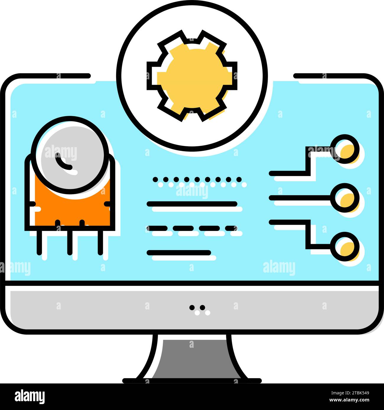 pcb inspection electronics color icon vector illustration Stock Vector ... pcb inspection electronics color icon vector illustration Stock Vector ...