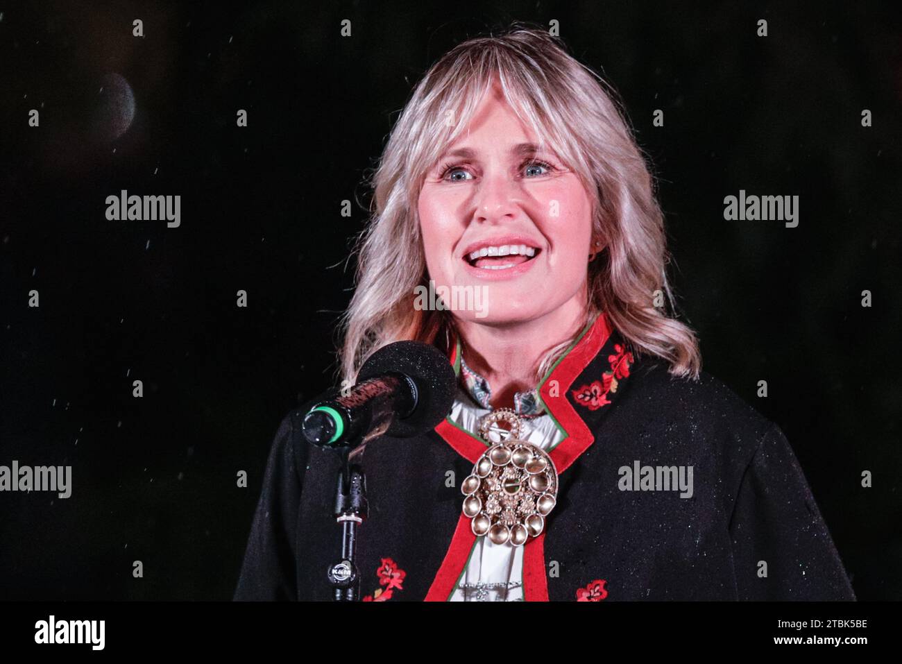 London, UK. 07th Dec, 2023. Mayor of Oslo Anne Lindboe. The annual ...