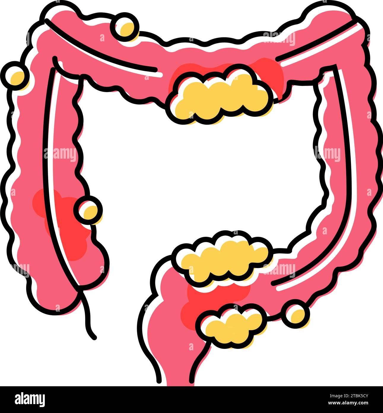 Crohn Disease Gastroenterologist Color Icon Vector Illustration Stock