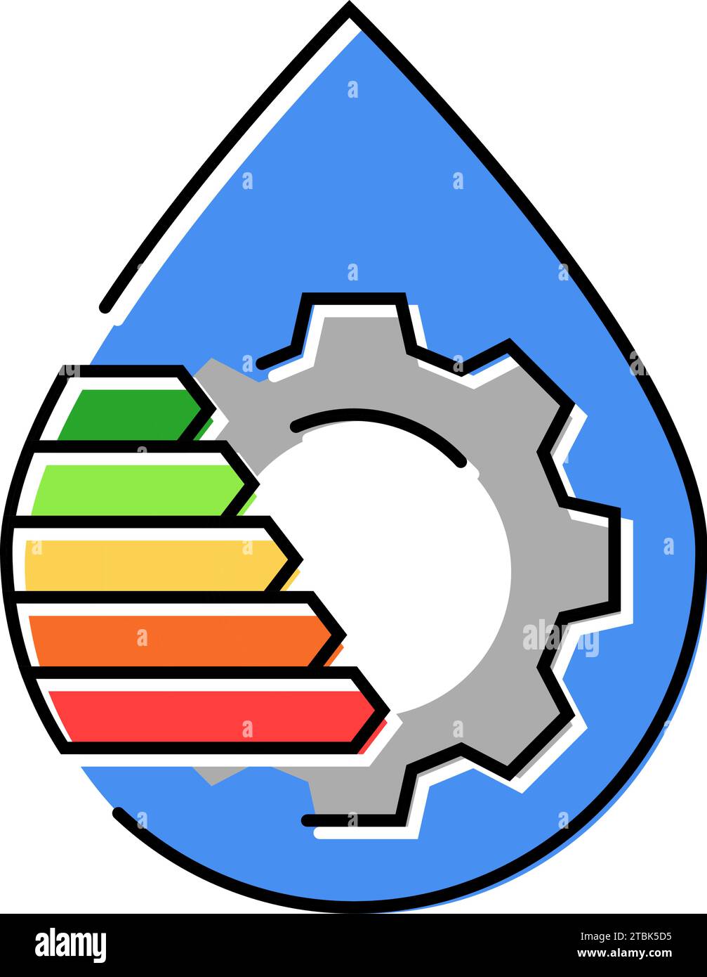 water management efficient color icon vector illustration Stock Vector ...