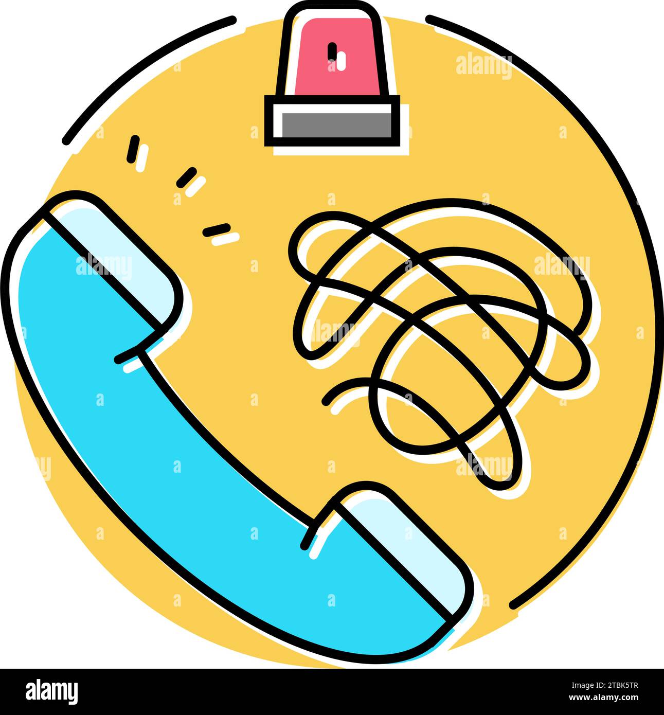 crisis helpline mental health color icon vector illustration Stock ...