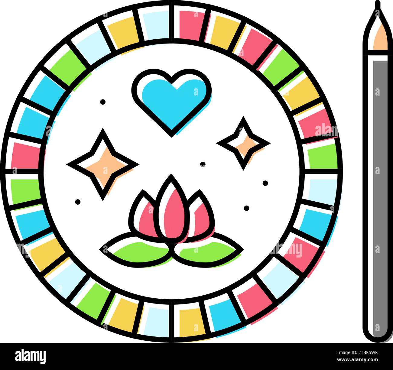 mood tracker mental health color icon vector illustration Stock Vector ...