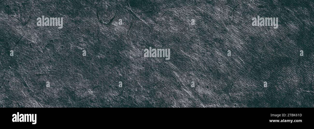 Textured dark gray wrinkled handmade paper background. Horizontal black ...