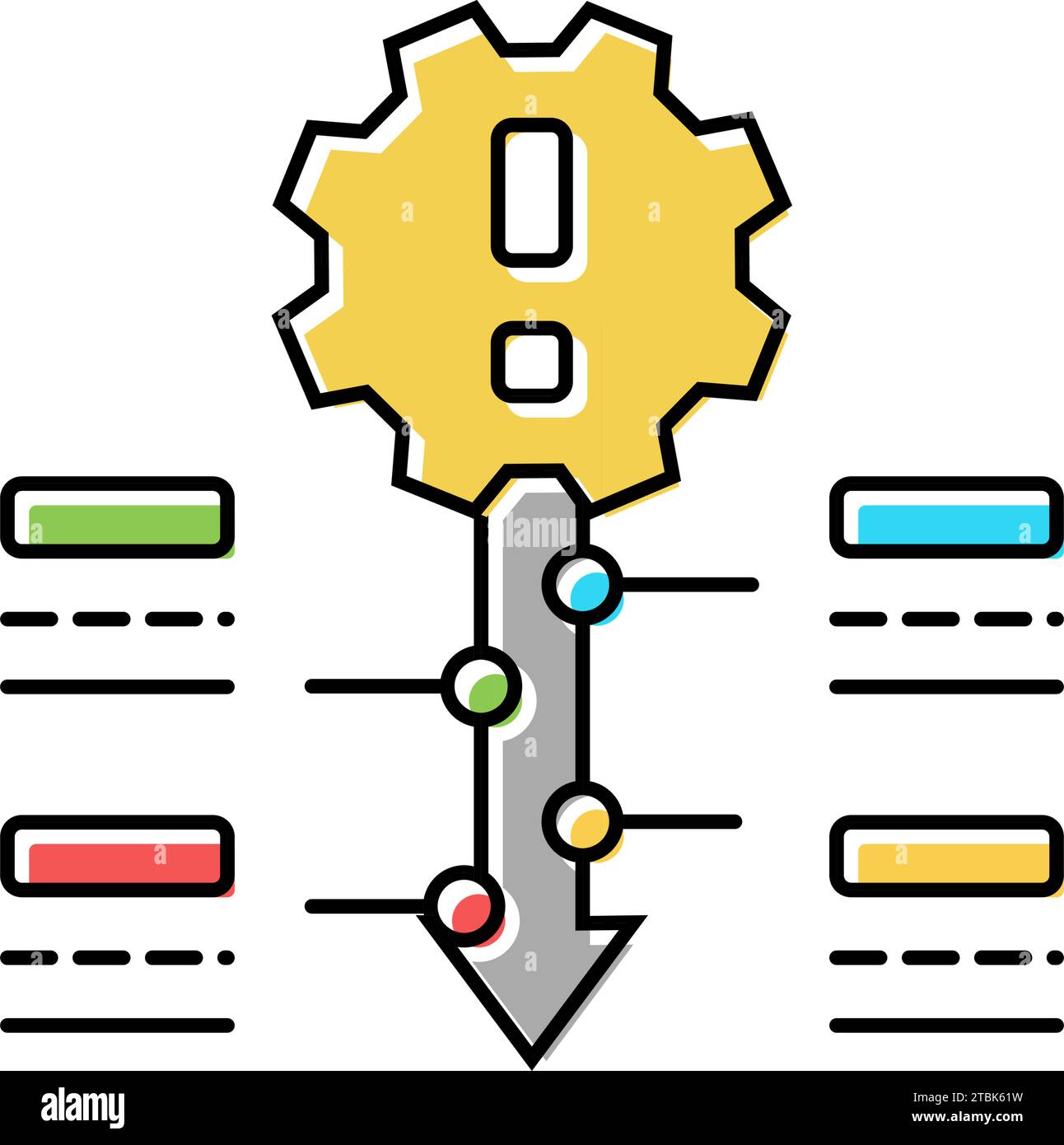 mitigation plan risk color icon vector illustration Stock Vector Image ...