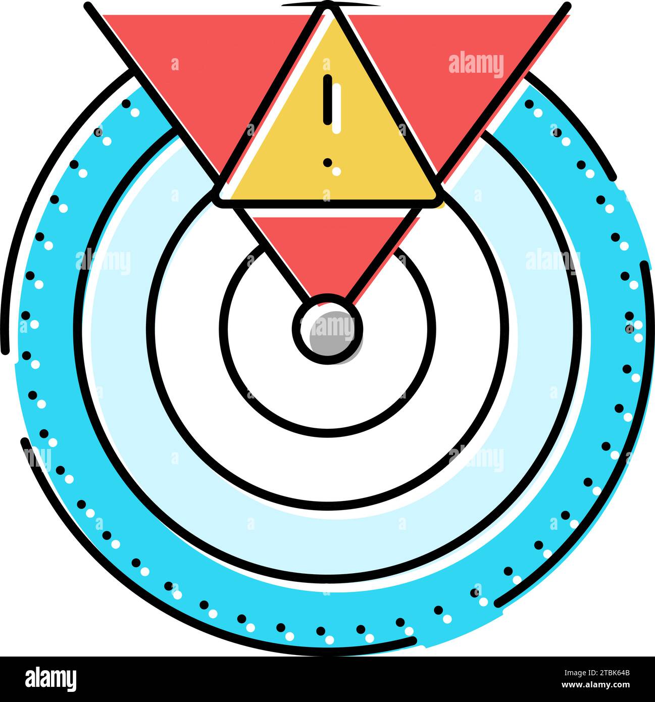 radar risk color icon vector illustration Stock Vector Image & Art - Alamy