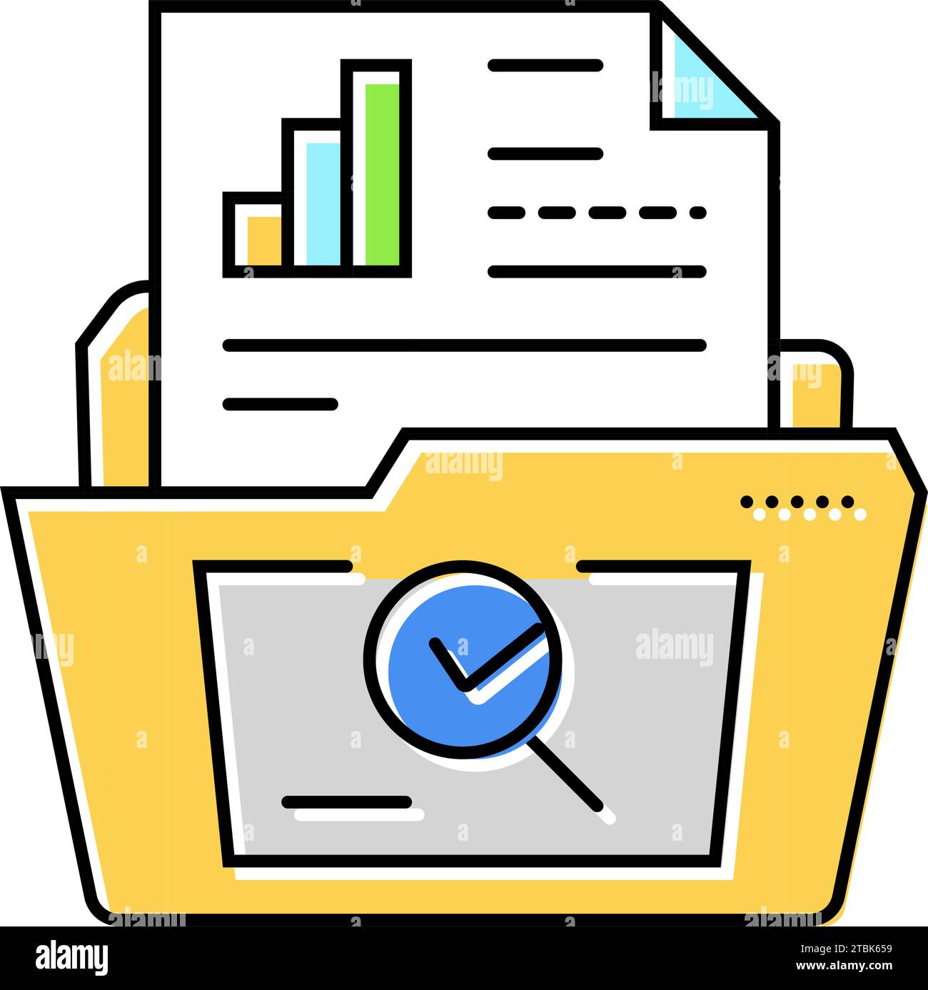 use case analysis color icon vector illustration Stock Vector Image ...