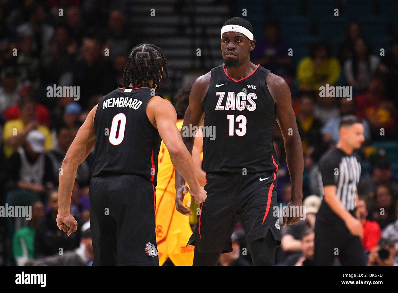 LAS VEGAS, NV - DECEMBER 02: Gonzaga Bulldogs forward Graham Ike (13 ...