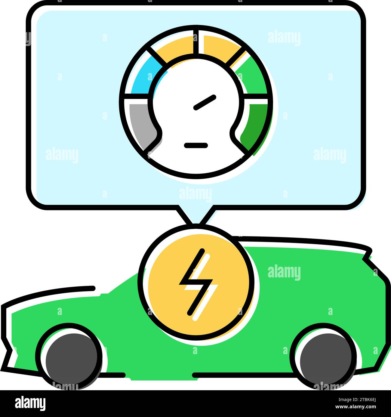 charging speed electric color icon vector illustration Stock Vector ...