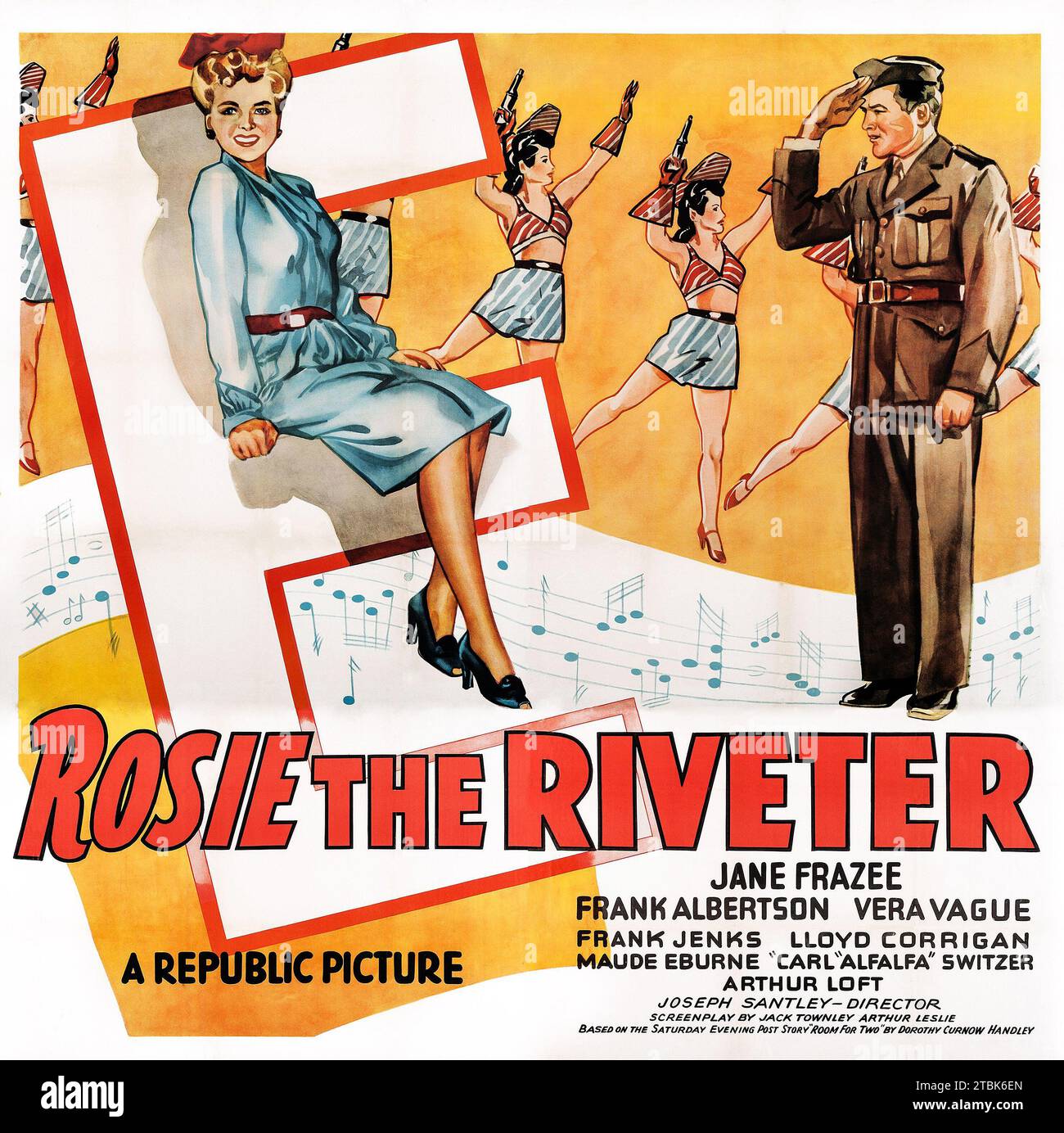 "Musical film ""Rosie the Riveter"" issued by Republic in 1944 ...