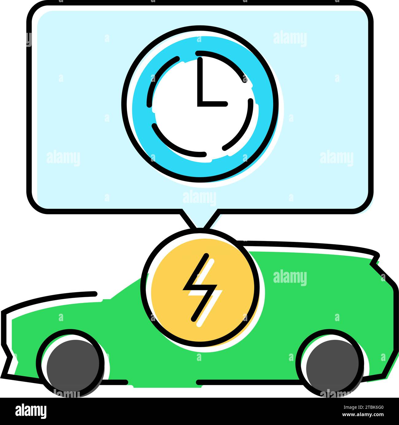 charging time electric color icon vector illustration Stock Vector ...