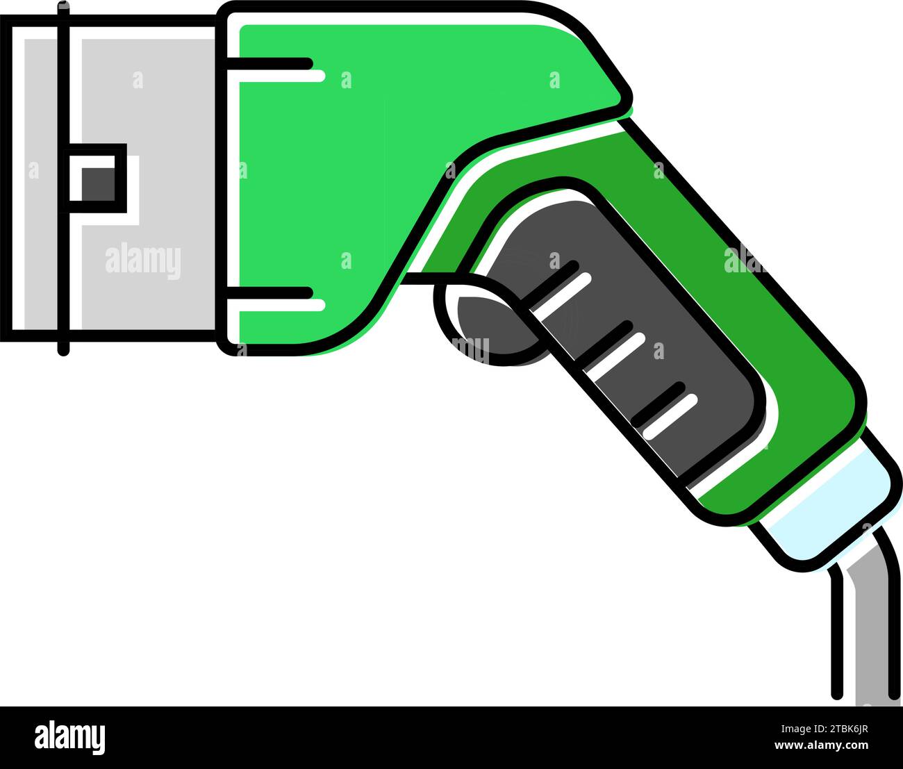 ev charging plug electric color icon vector illustration Stock Vector ...