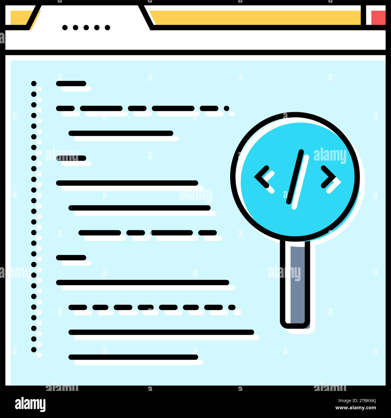 code review software color icon vector illustration Stock Vector Image & Art - Alamy