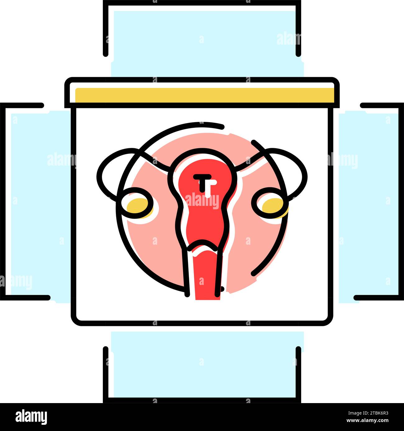 Menstrual Health Gynecologist Color Icon Vector Illustration Stock