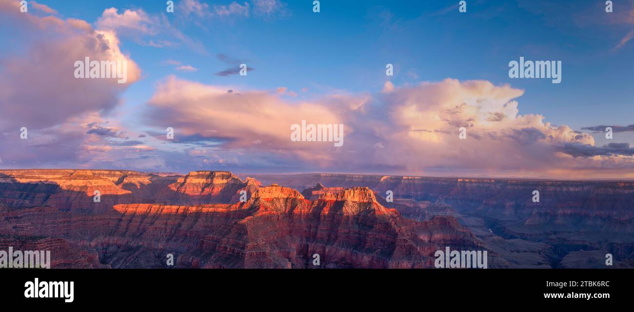 Panoramic photograph of the spectacular Grand Canyon, taken from remote ...