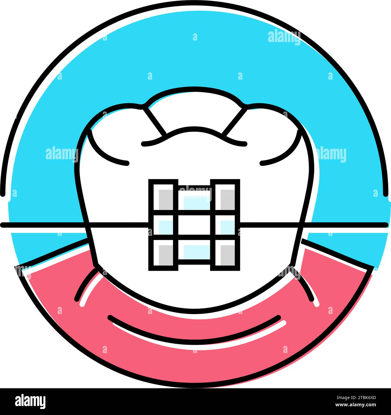 orthodontic braces color icon vector illustration Stock Vector Image ...