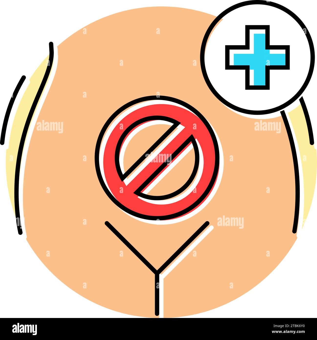 Infertility Treatment Gynecologist Color Icon Vector Illustration Stock