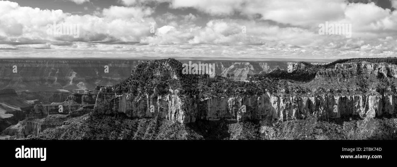 Panoramic photograph of the spectacular Grand Canyon, taken from the ...