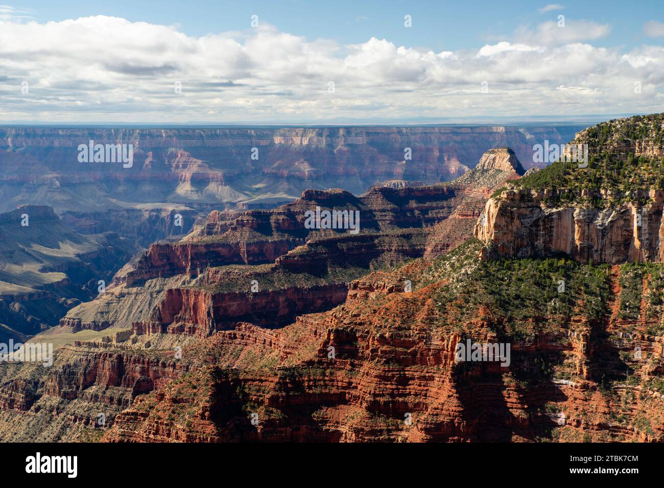 Photograph of the spectacular Grand Canyon, taken from the Bright Angel ...