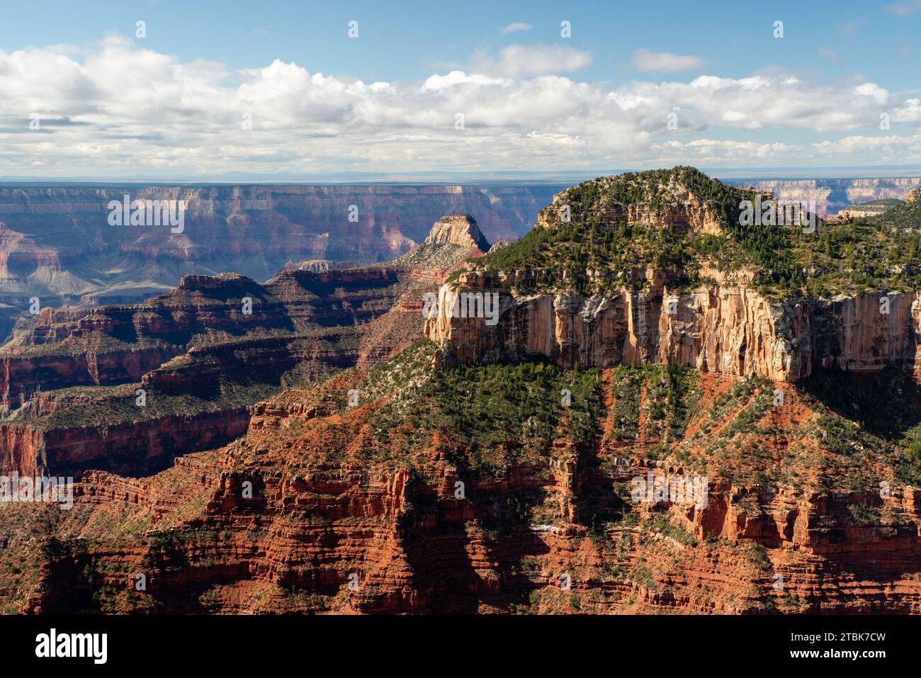 Photograph of the spectacular Grand Canyon, taken from the Bright Angel ...
