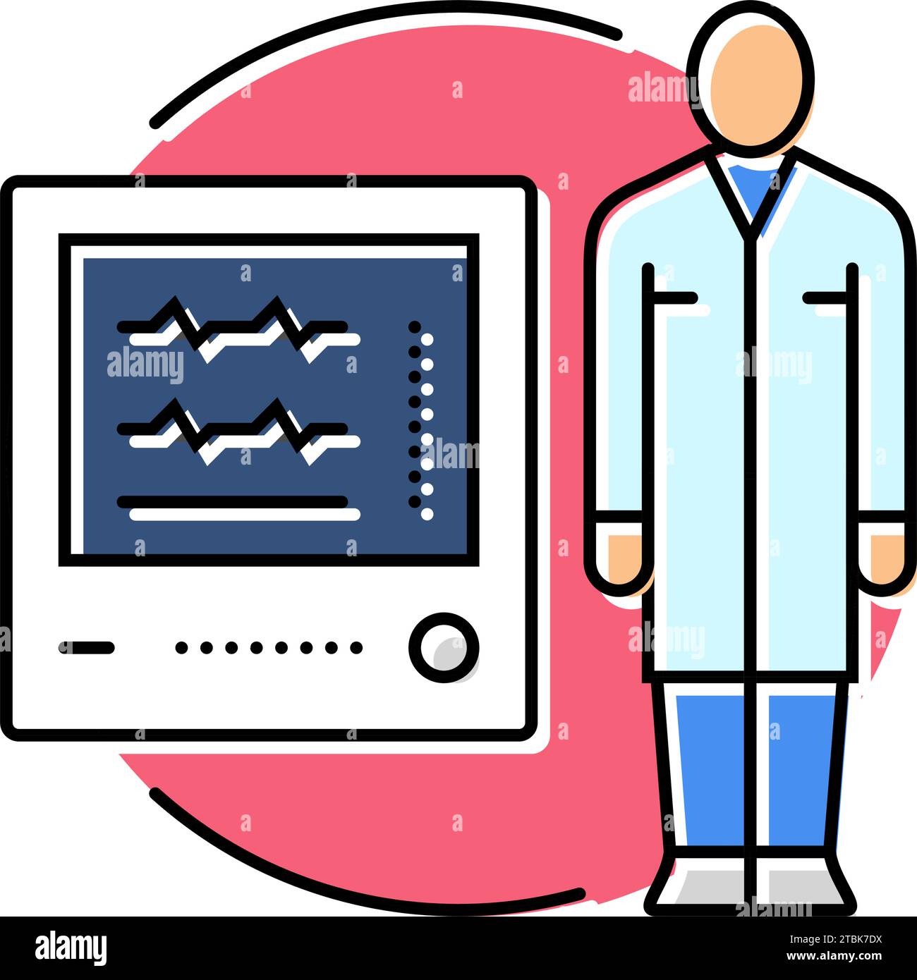 Medical monitor house Stock Vector Images - Alamy