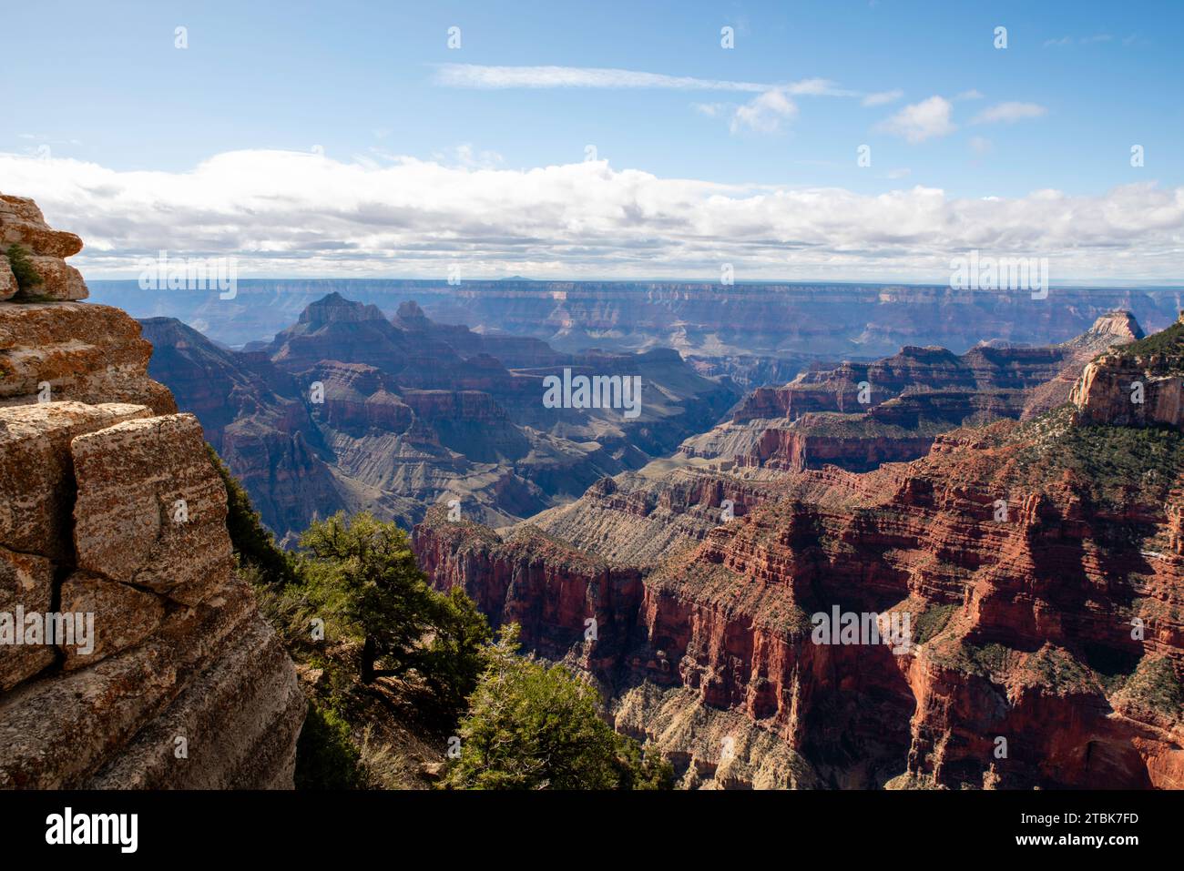 Photograph of the spectacular Grand Canyon, taken from the Bright Angel ...