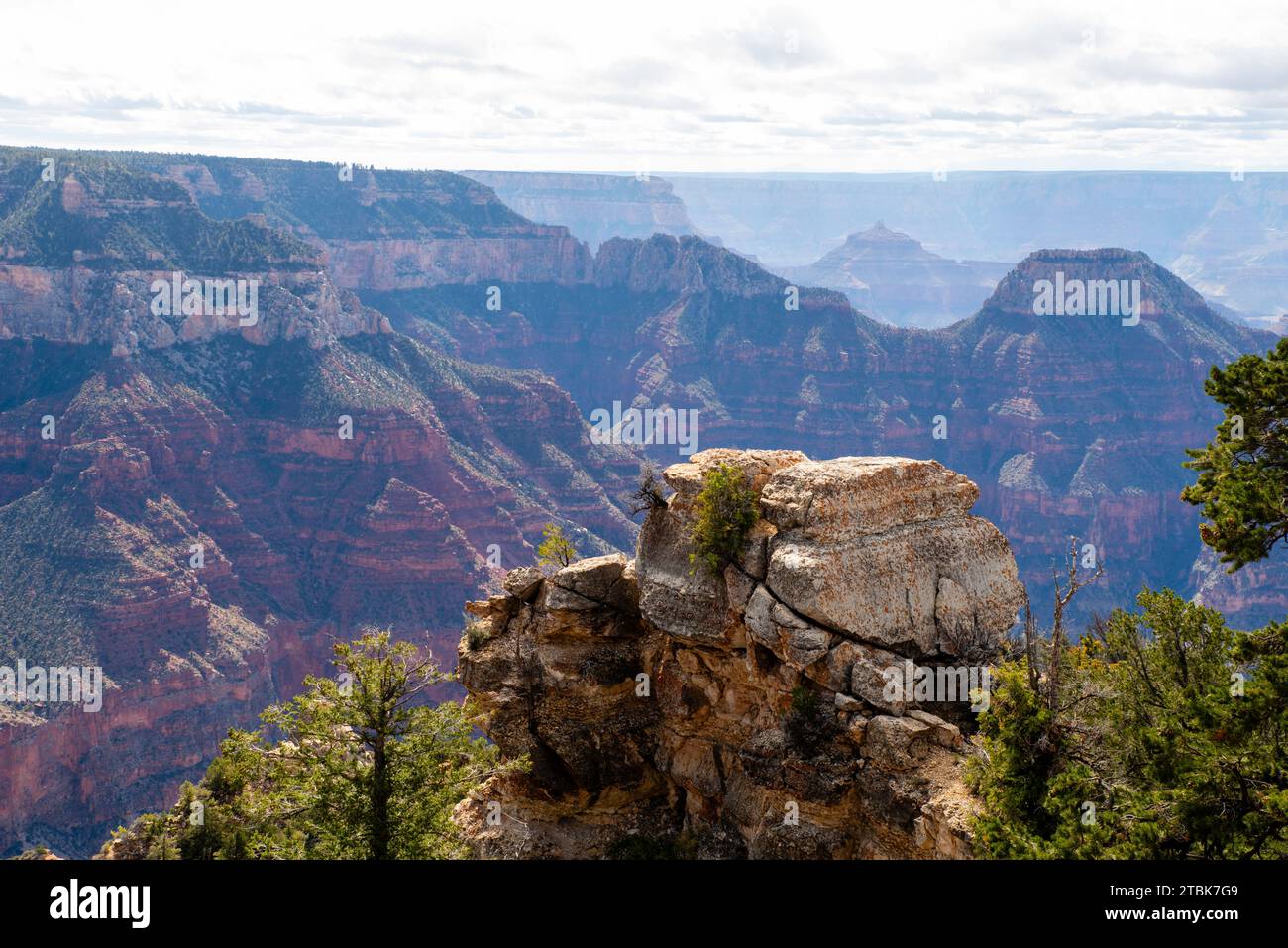 Photograph of the spectacular Grand Canyon, taken from the Bright Angel ...