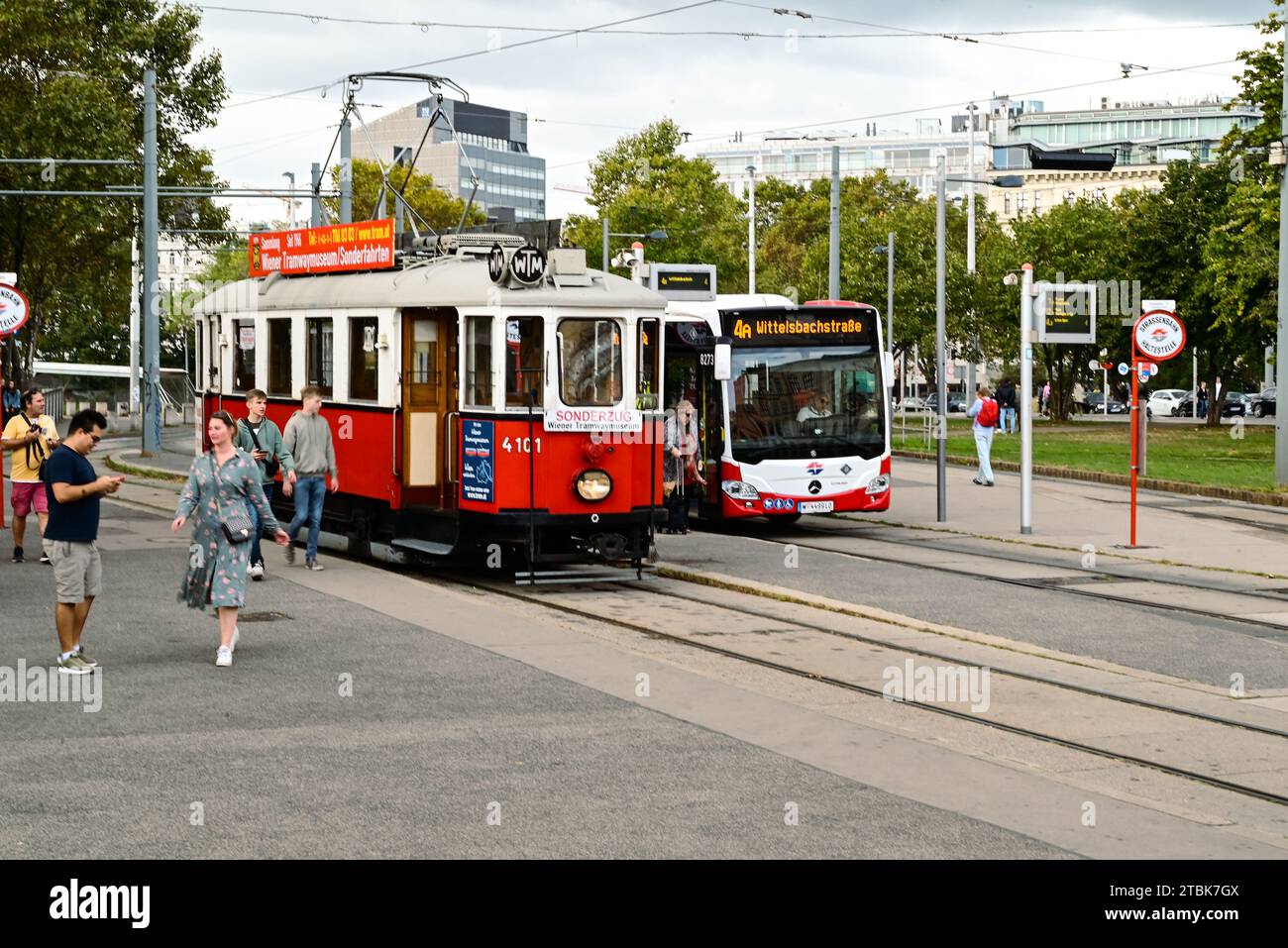 Vienna public trams transport hi-res stock photography and images - Alamy