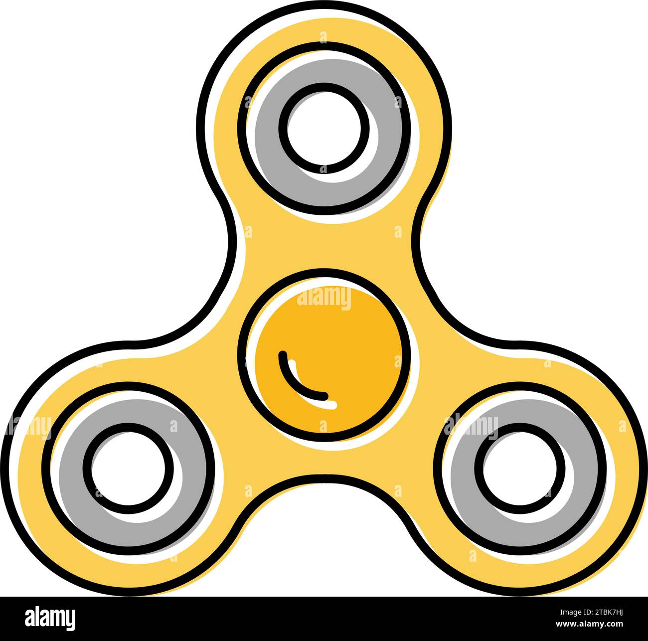 fidget spinner fidget toy color icon vector illustration Stock Vector ...