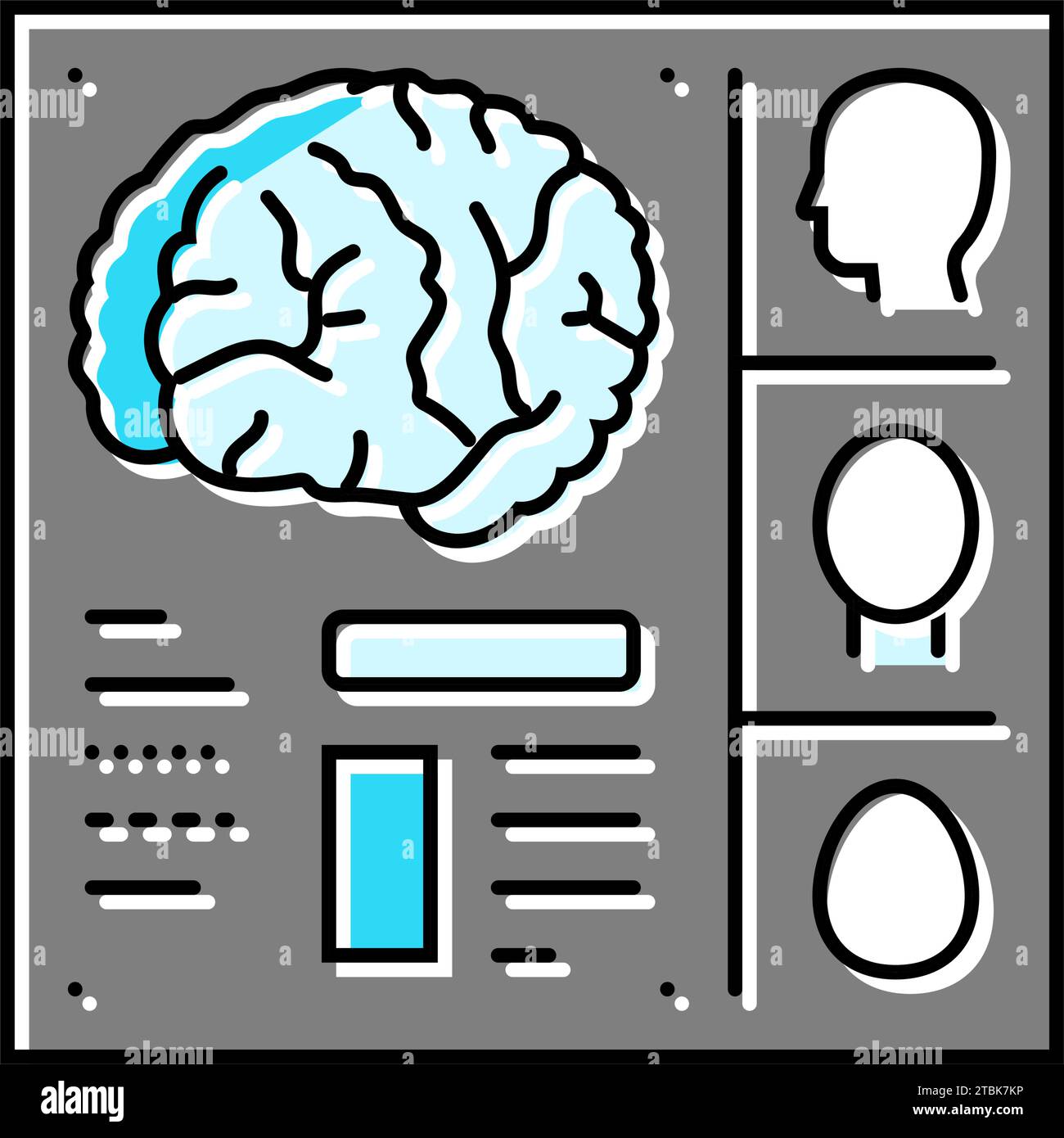 brain examination neurologist color icon vector illustration Stock ...