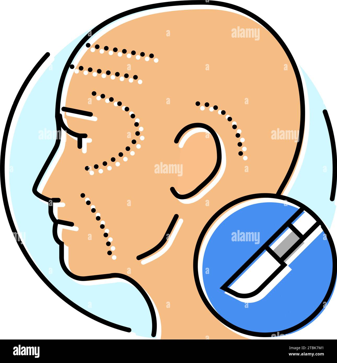 plastic surgery color icon vector illustration Stock Vector Image & Art ...