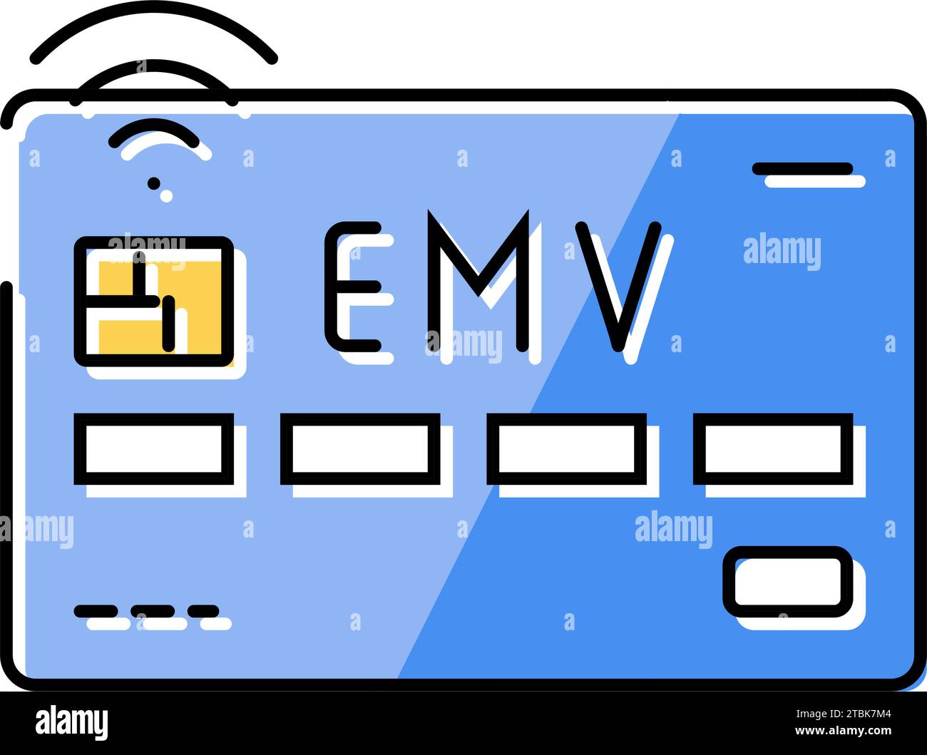 emv card bank payment color icon vector illustration Stock Vector Image ...