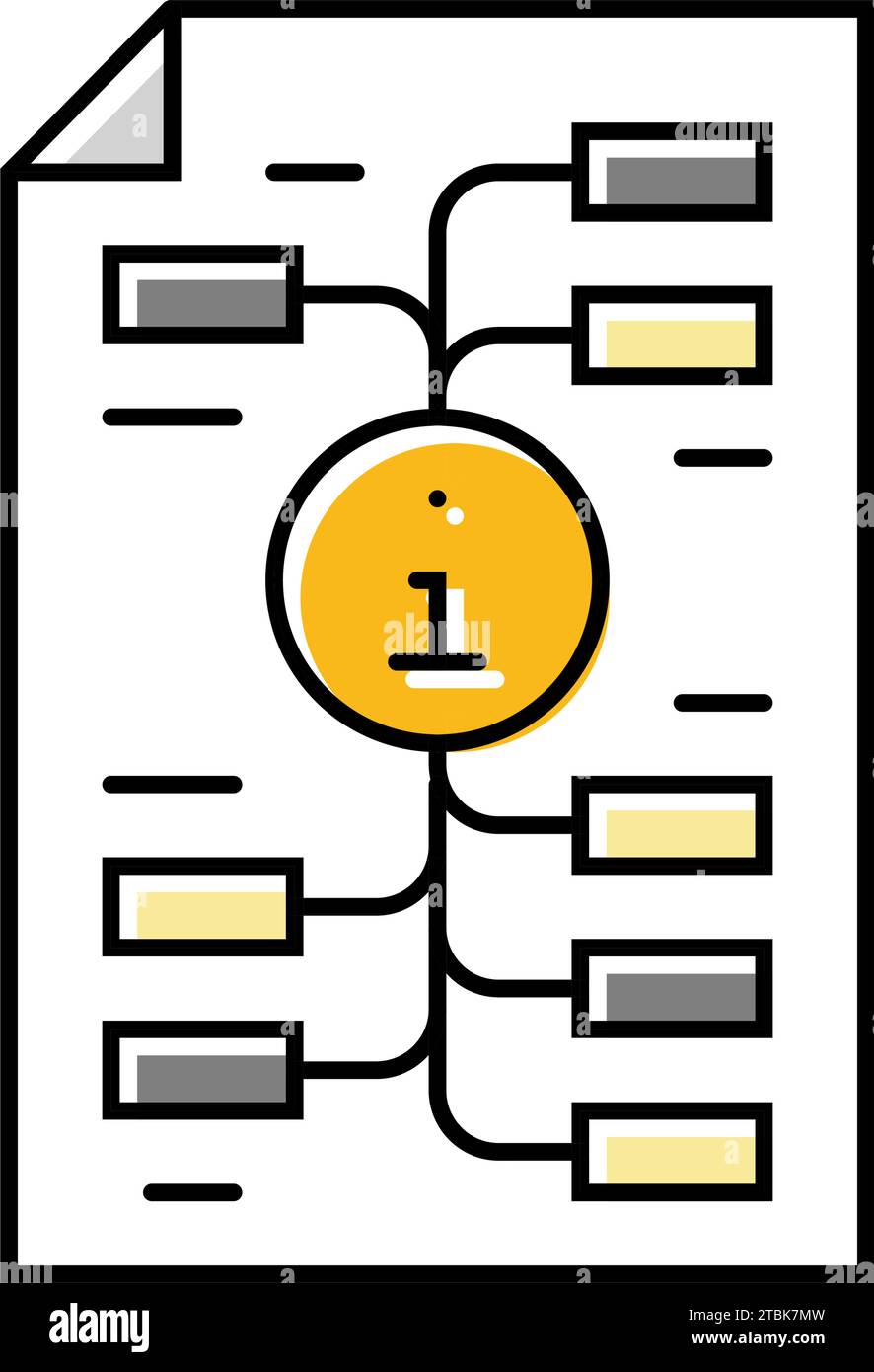 information mapping technical writer color icon vector illustration ... information mapping technical writer color icon vector illustration ...