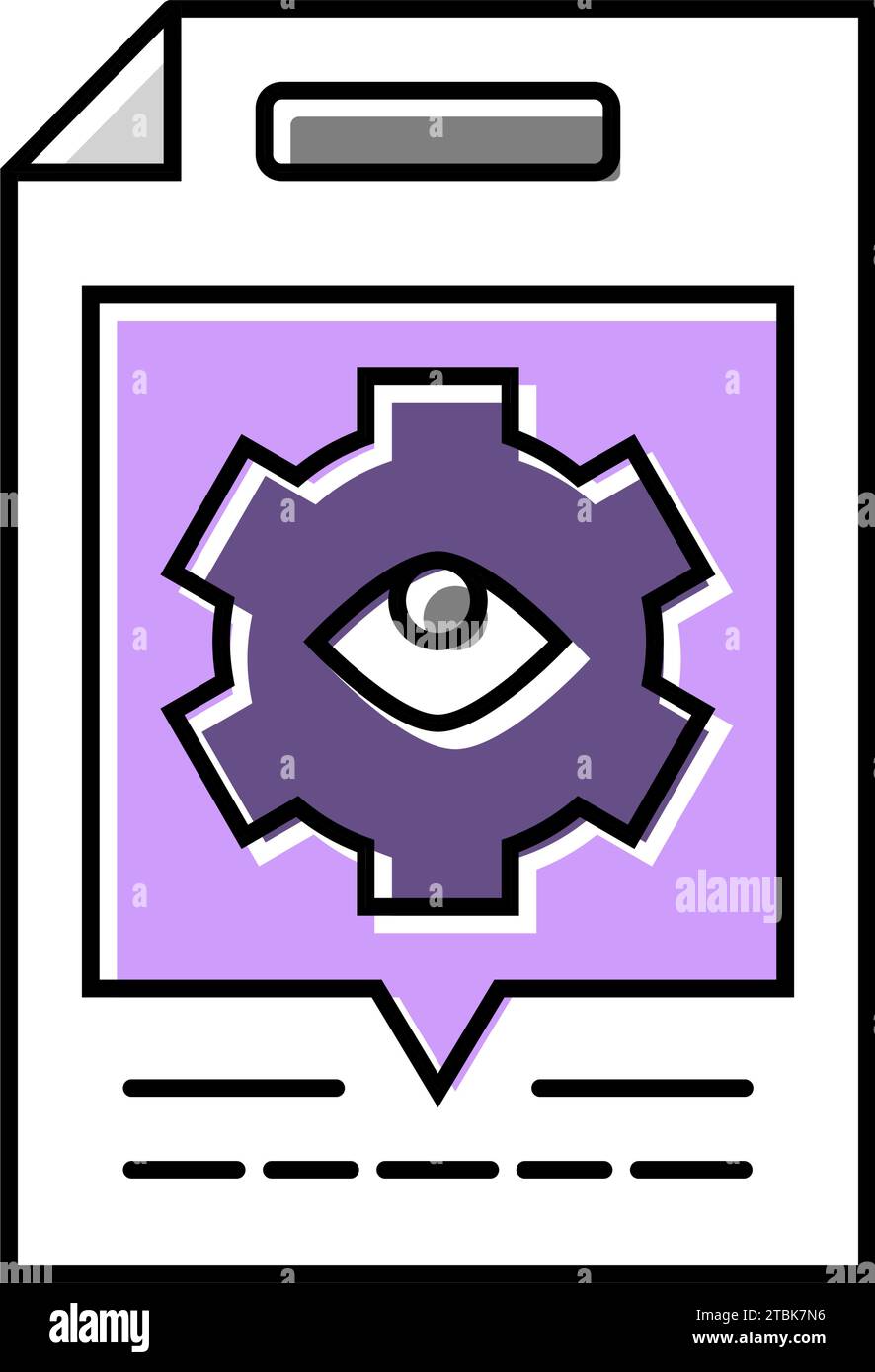 technical review color icon vector illustration Stock Vector Image & Art - Alamy