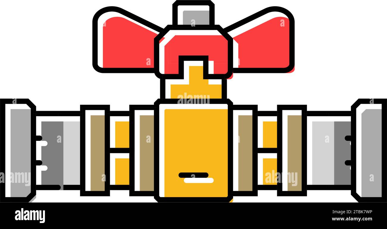 gas pipeline color icon vector illustration Stock Vector Image & Art ...
