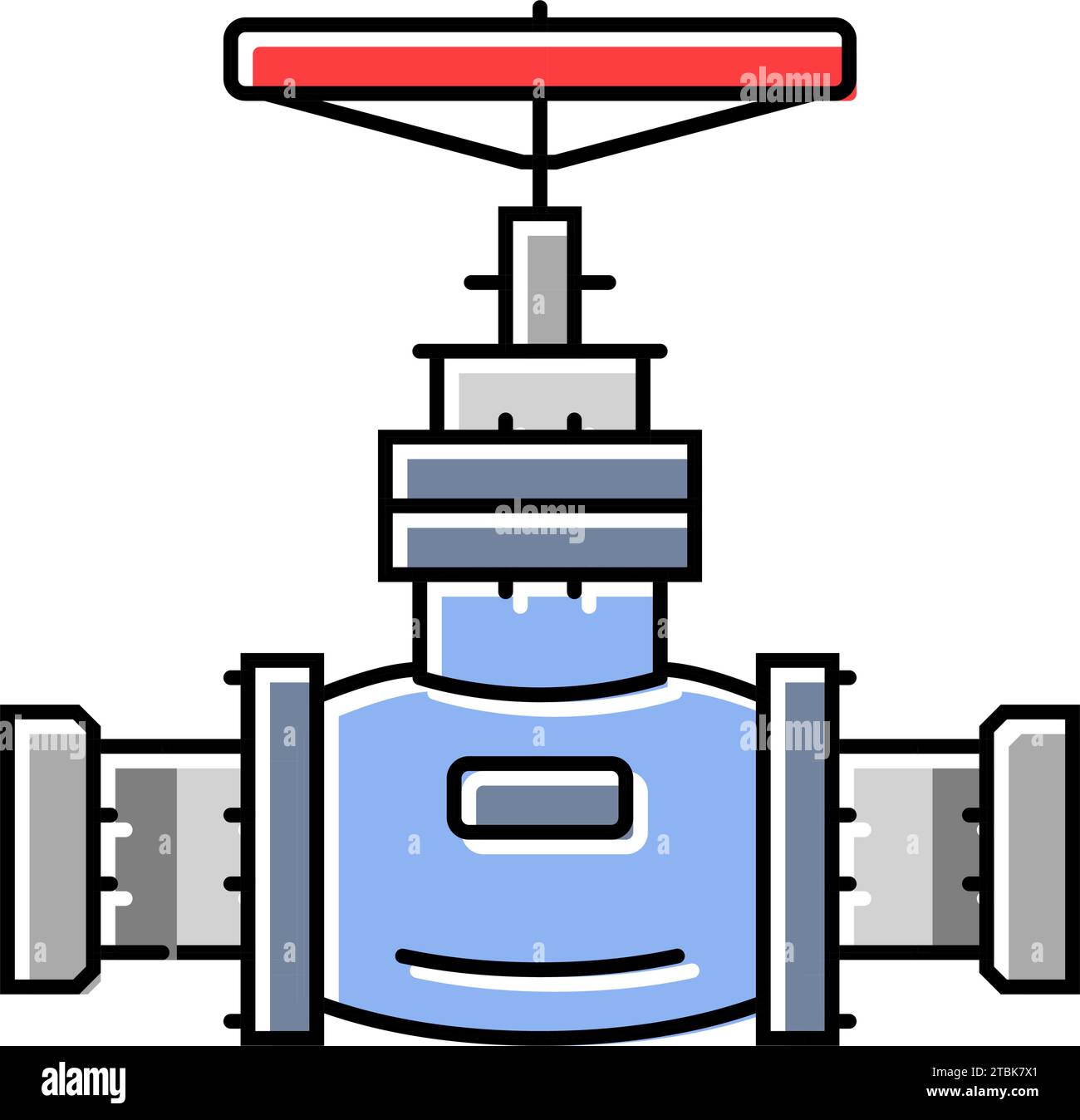 construction pipeline color icon vector illustration Stock Vector Image ...