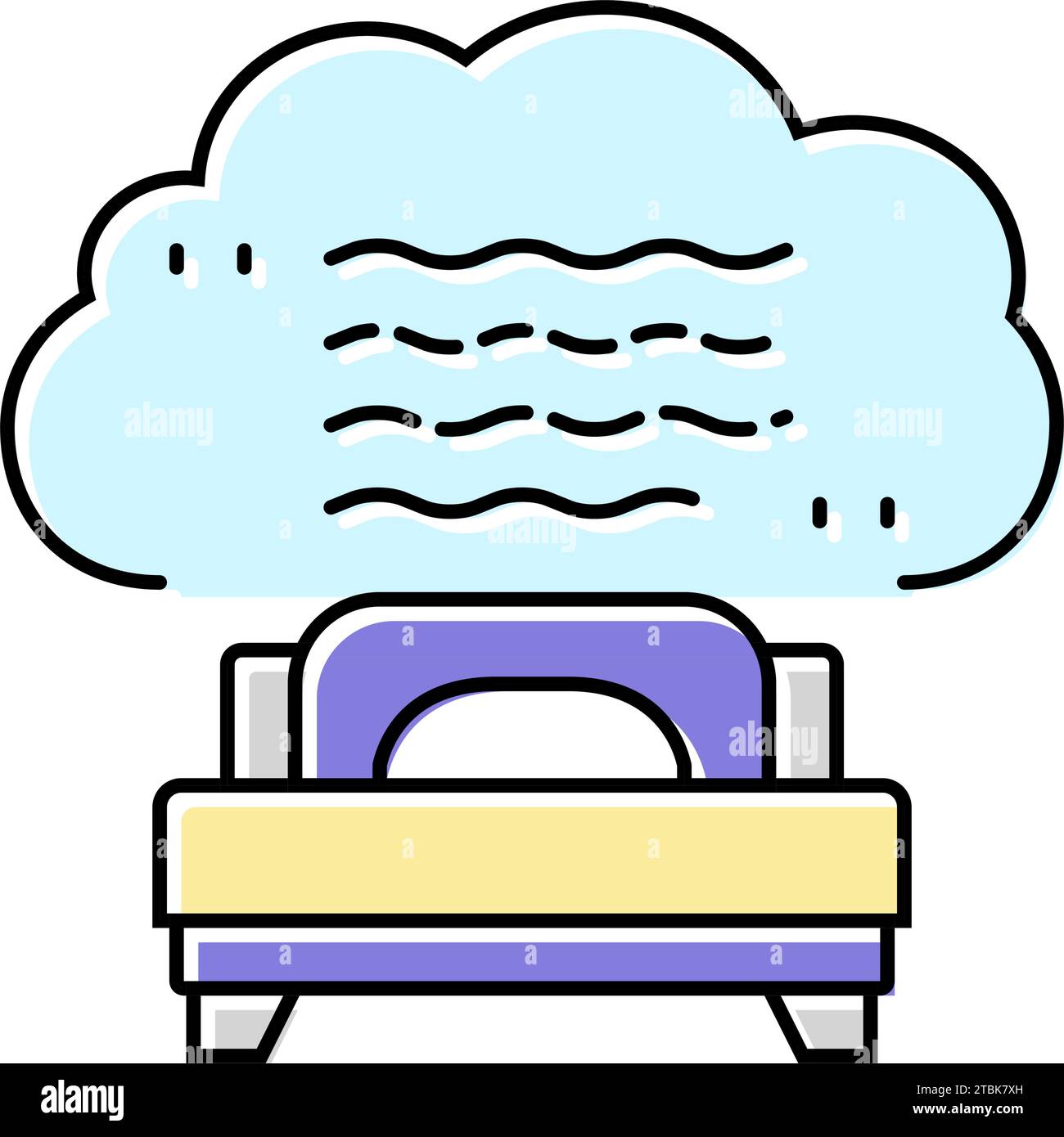 bedtime prayer sleep night color icon vector illustration Stock Vector ...