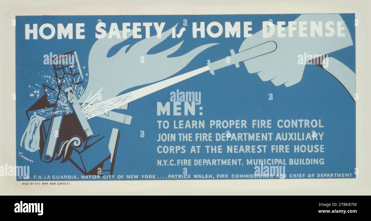 "Home safety is home defense Men: to learn proper fire control join the ...