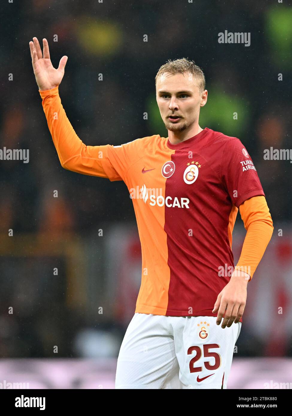 ISTANBUL - Victor Nelsson of Galatasaray during the UEFA Champions ...