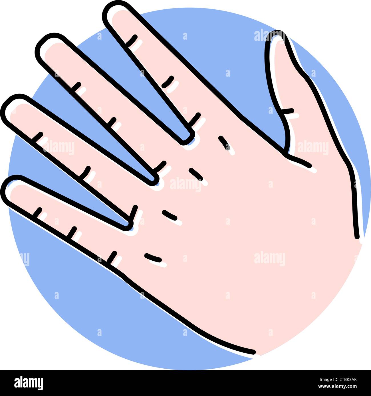 pale skin pallor disease symptom color icon vector illustration Stock ...