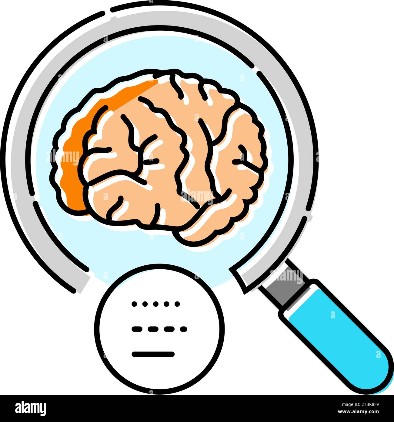 brain research neurologist color icon vector illustration Stock Vector ...