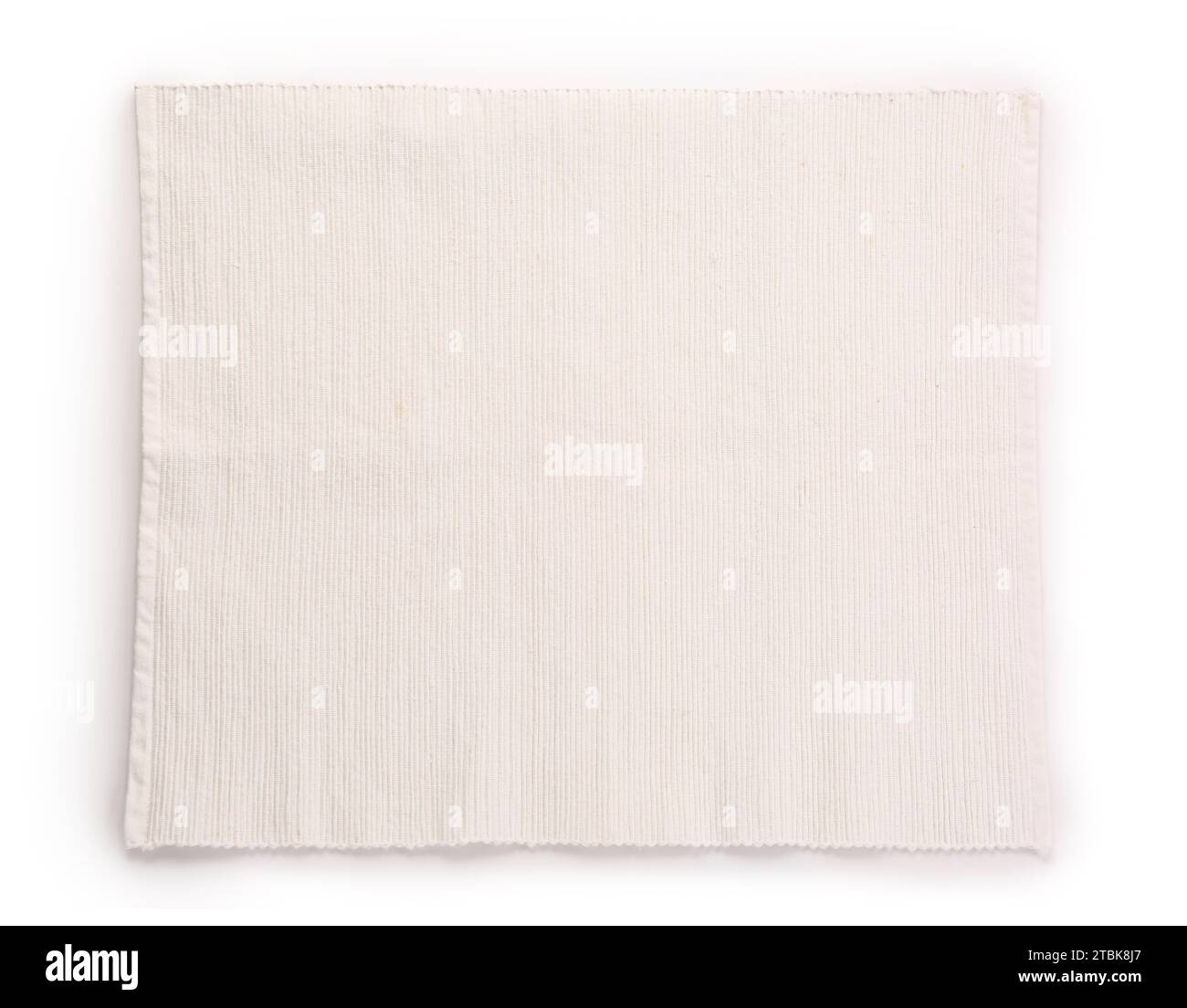 Stylish fabric table mat isolated on white background Stock Photo - Alamy