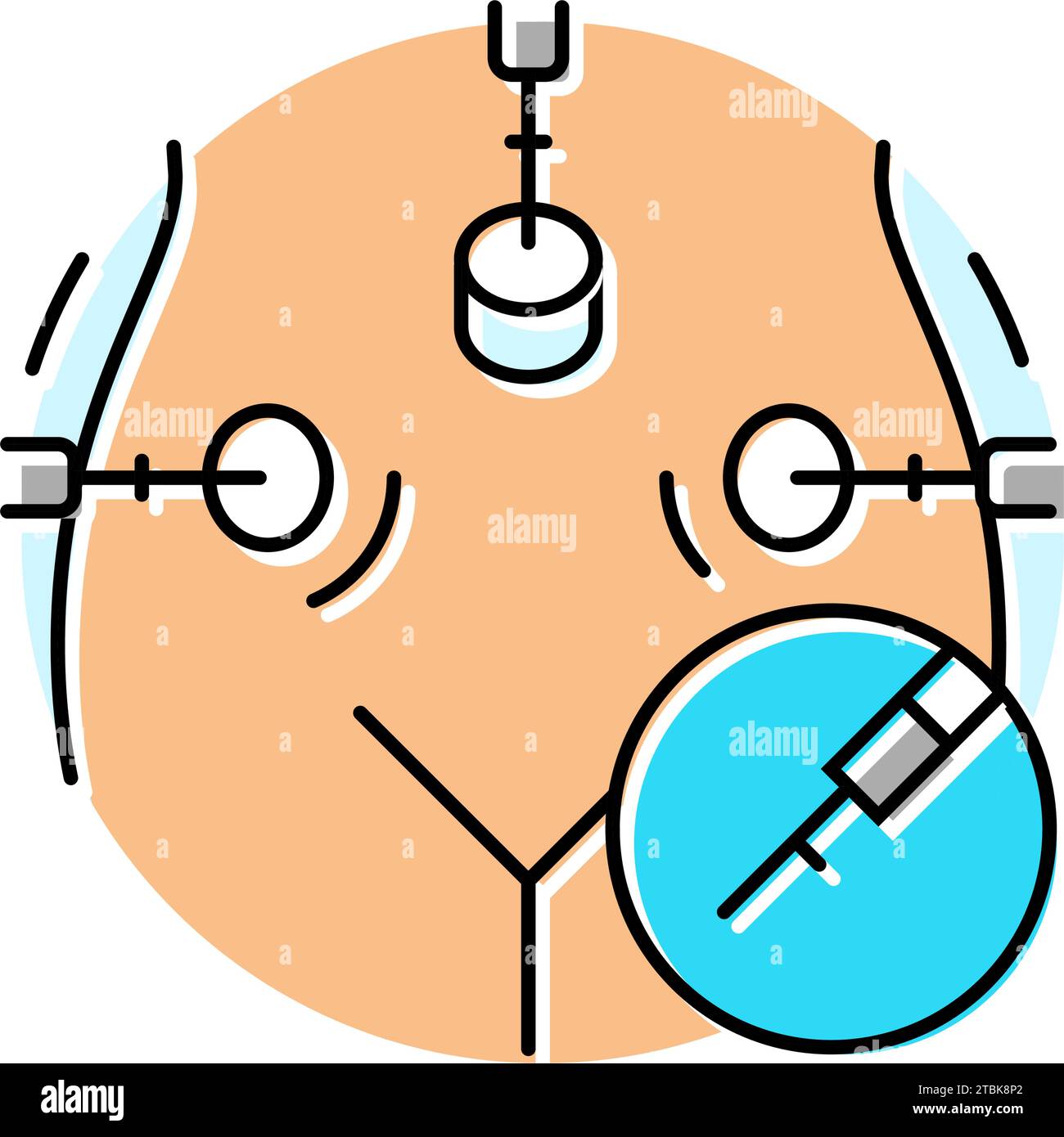 laparoscopic surgery color icon vector illustration Stock Vector Image ...