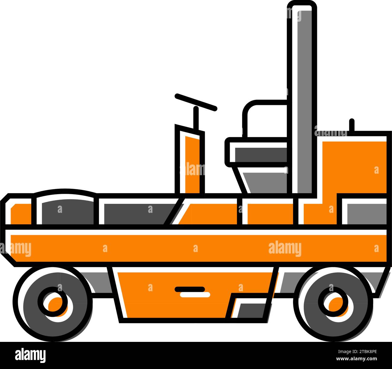 pneumatic roller construction vehicle color icon vector illustration ... pneumatic roller construction vehicle color icon vector illustration ...