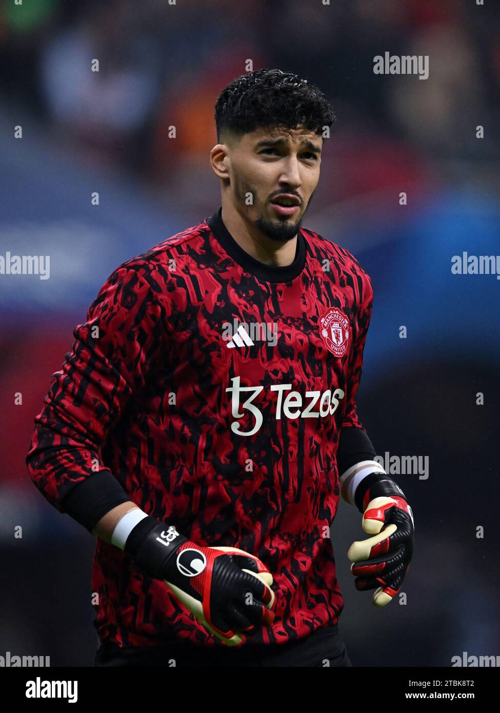 ISTANBUL - Manchester United FC goalkeeper Altay Bayindir during the ...