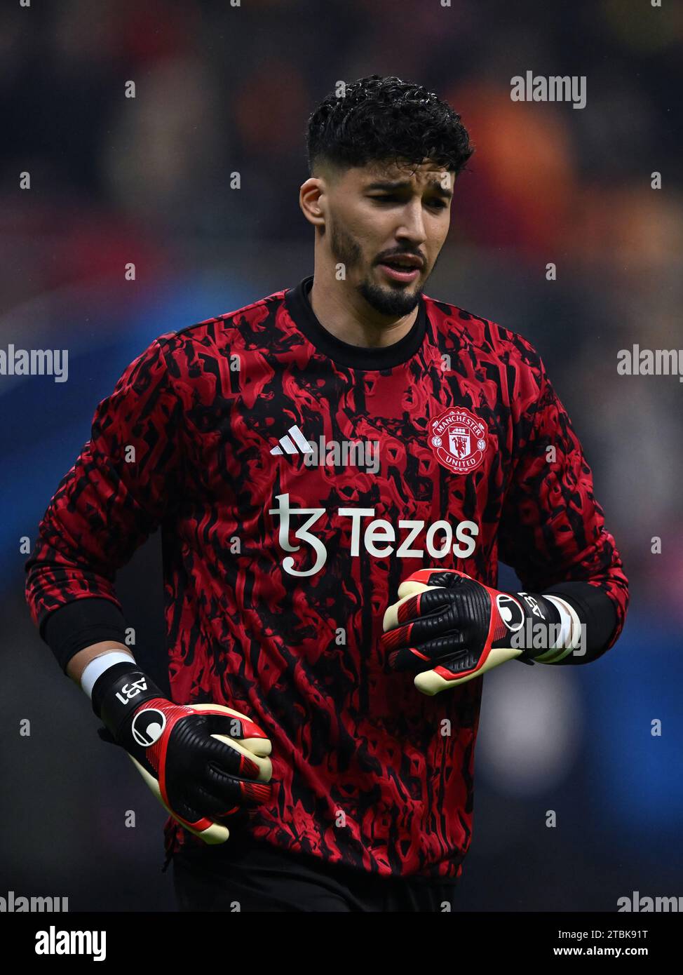ISTANBUL - Manchester United FC goalkeeper Altay Bayindir during the ...