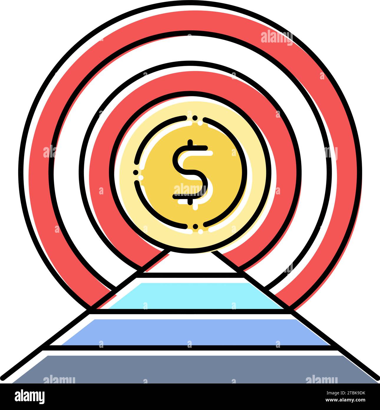 financial goals color icon vector illustration Stock Vector Image & Art ...