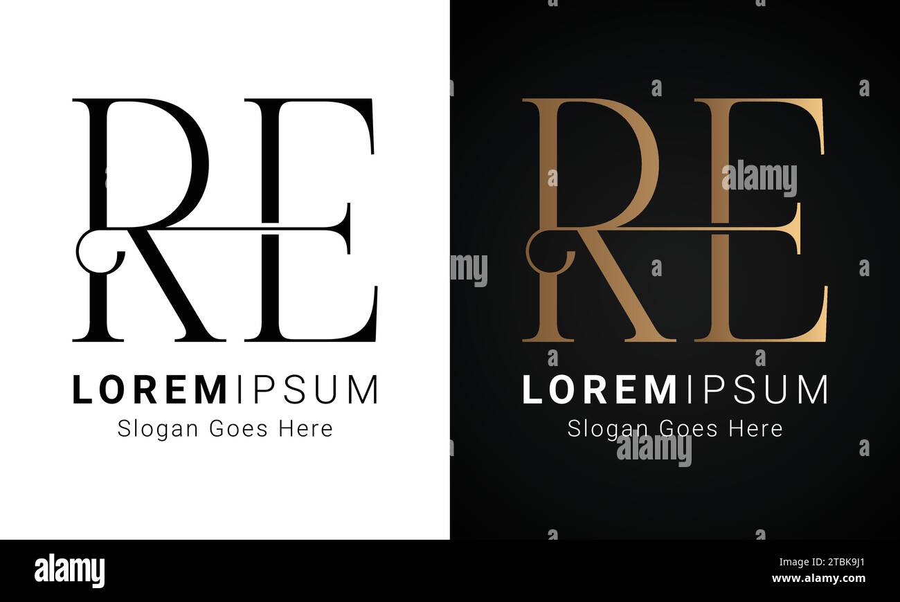 Letter er logo Stock Vector Images - Alamy