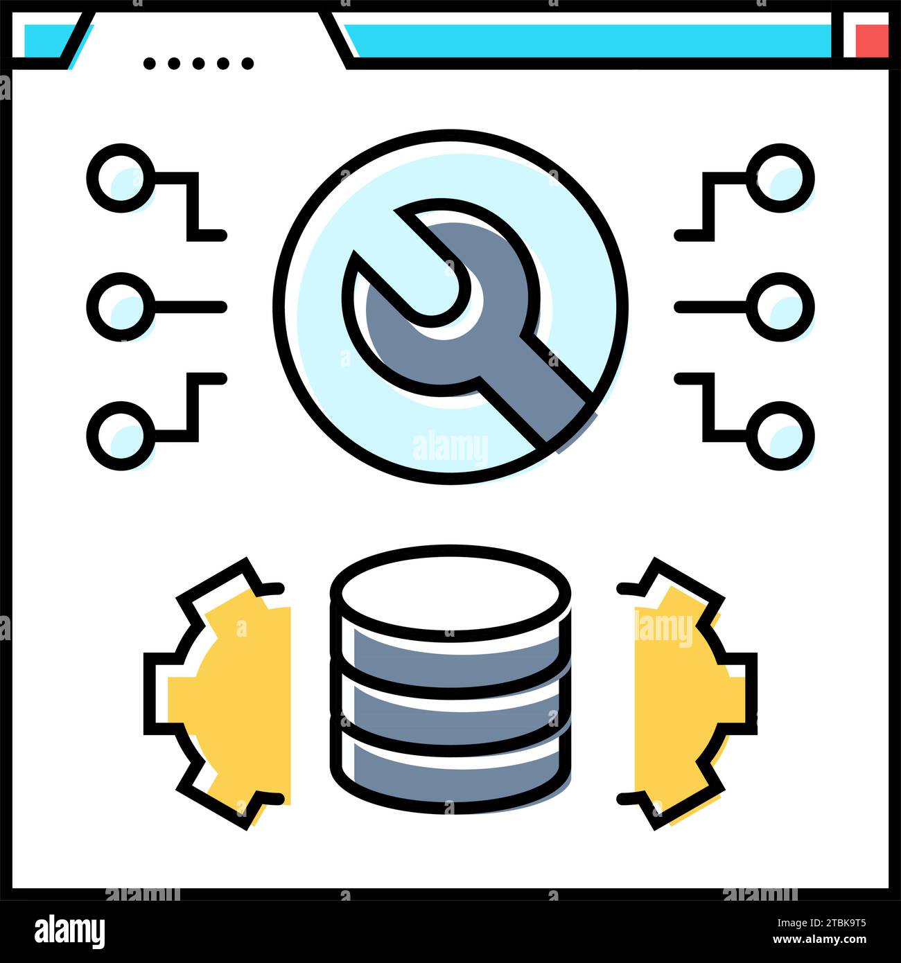 software maintenance color icon vector illustration Stock Vector Image ...