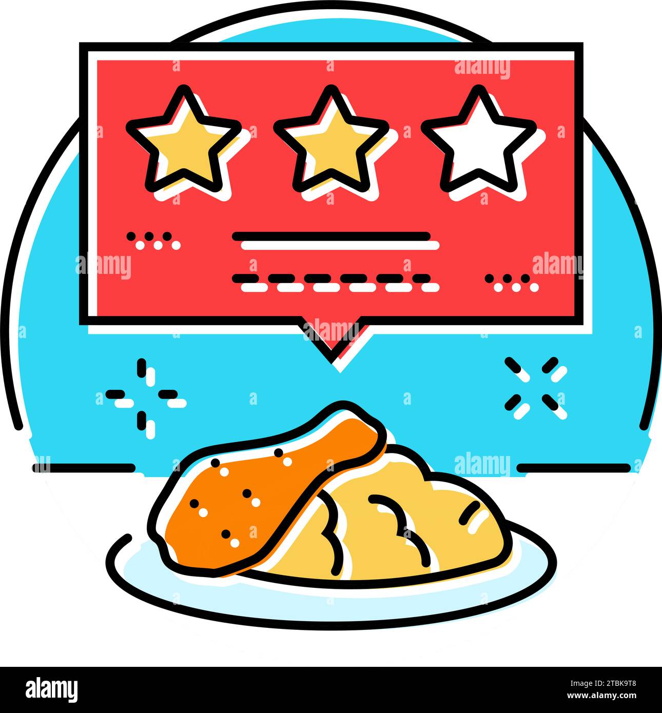food critic restaurant chef color icon vector illustration Stock Vector ...